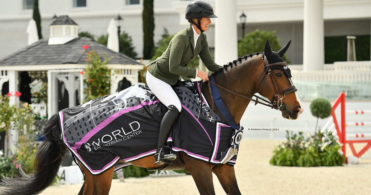 Amy Millar and Jagger HX Speed to Blue in the $31,500 1.45m Speed CSI4 ...