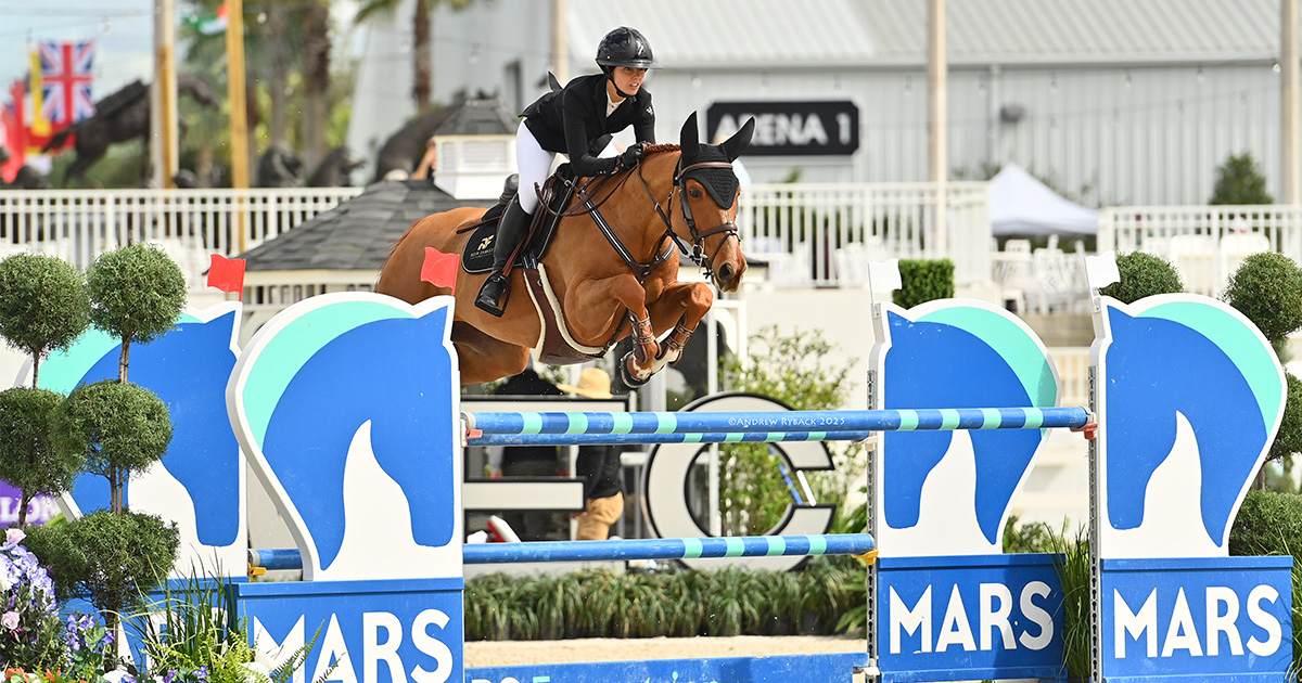 Nina Mallevaey and My Clementine Sweep the Speeds | World Equestrian Center